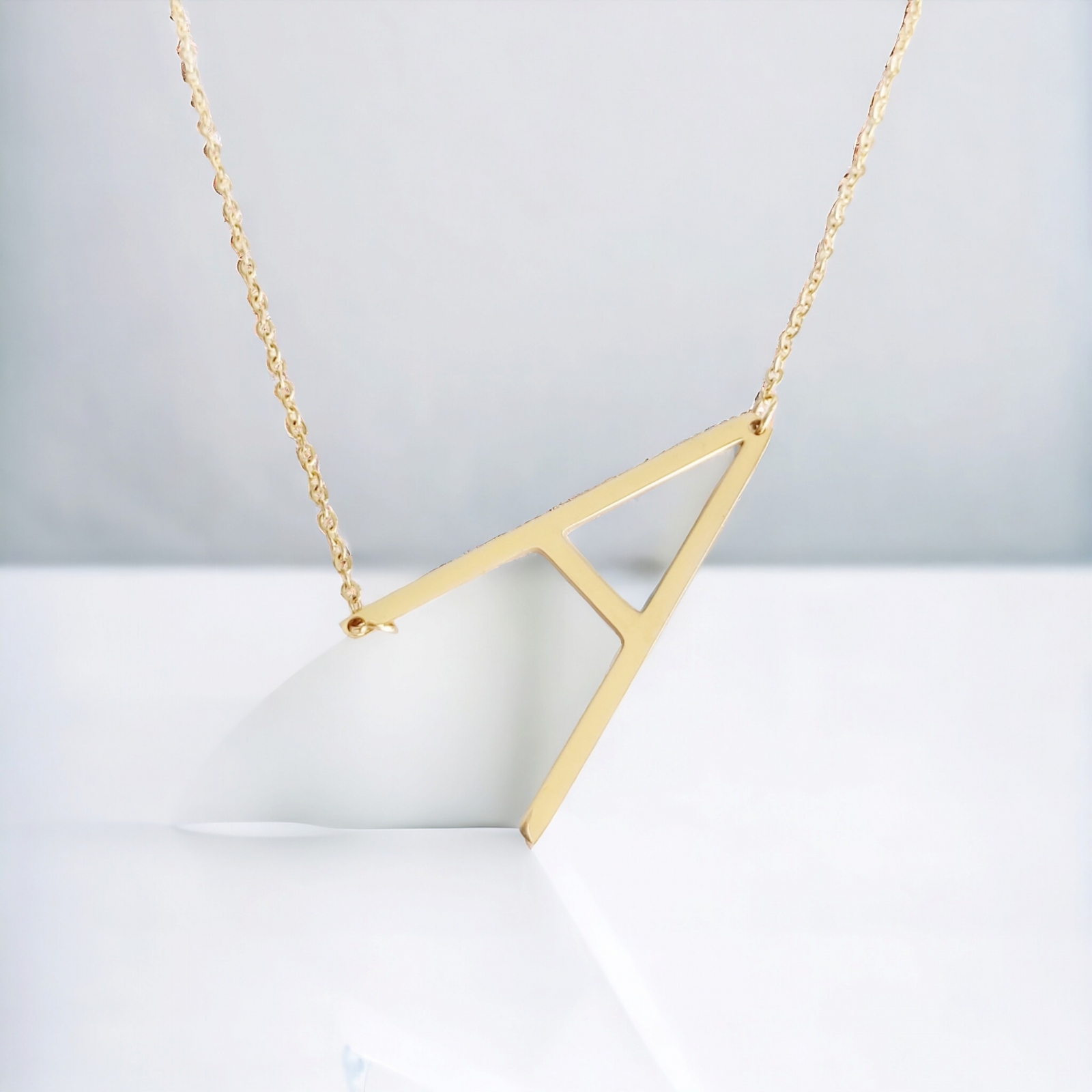 Large Initial Necklace